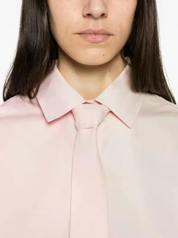 MANUEL RITZ Tie-detail Long-sleeve Shirt