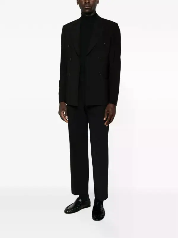 AMARANTO Pressed-crease Straight-leg Trousers