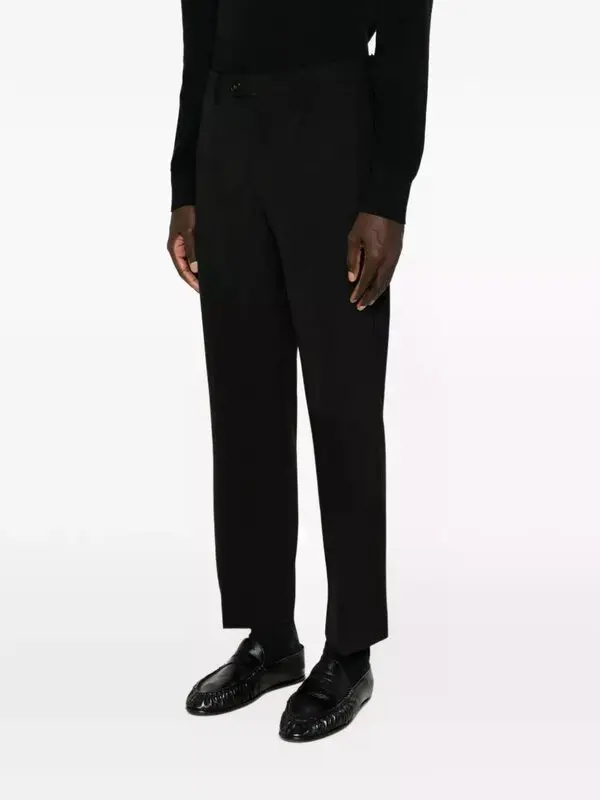 AMARANTO Pressed-crease Straight-leg Trousers
