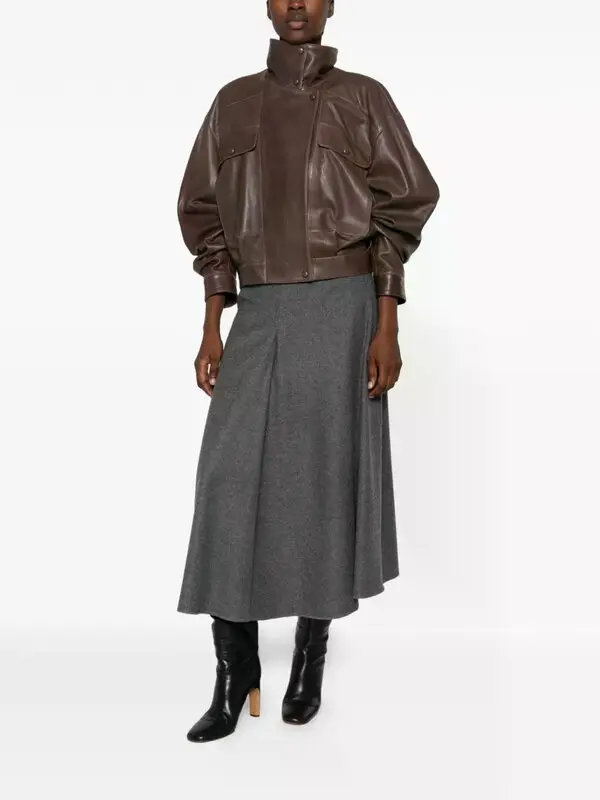 SUSANNE BOMMER Pleated-detail Midi Skirt