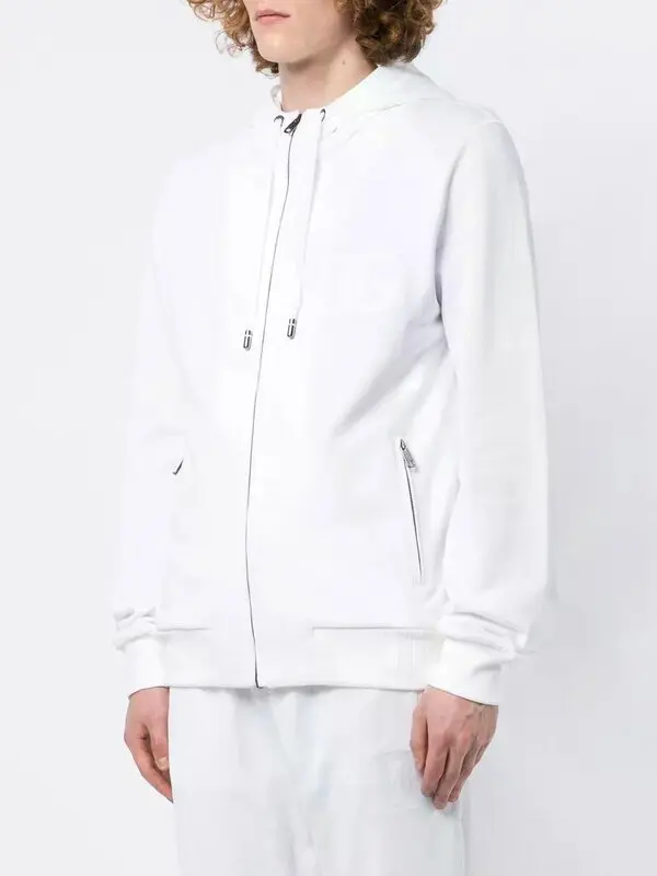 Dolce & Gabbana Tonal Logo-print Zip-up Hoodie