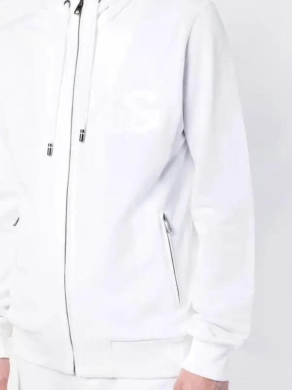 Dolce & Gabbana Tonal Logo-print Zip-up Hoodie