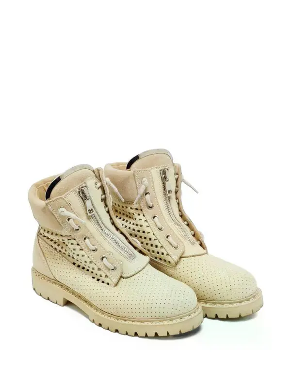 Balmain Taiga Perforated Combat Boots