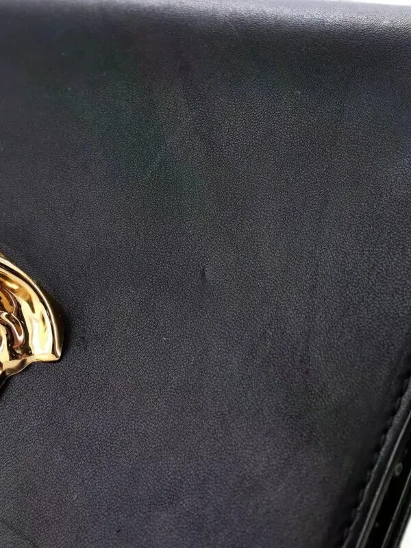Versace Medusa Chain Leather Small Clutch Bag