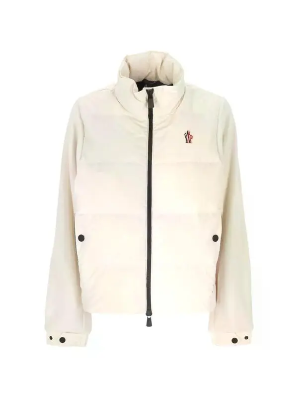 Moncler Quilted Panelled Jacket - Neutrals