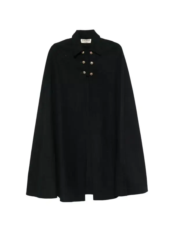 A.N.G.E.L.O. VINTAGE CULT 1960s Double-breasted Cape - Black