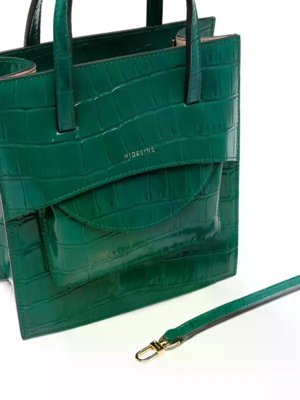 HIDESINS Medium Pocket Cocco Crocodile-effect Tote Bag