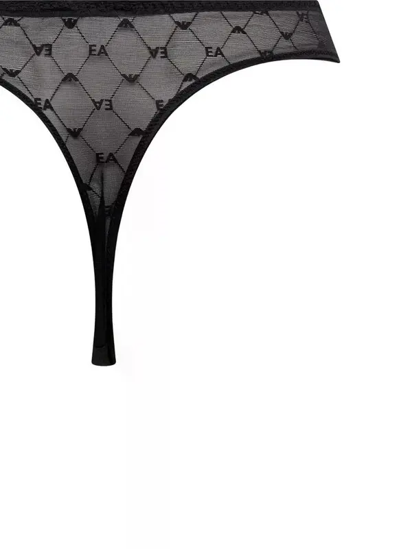 Emporio Armani Logo-print Mesh Thongs