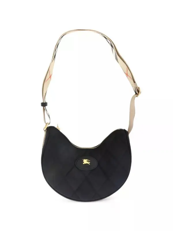 Burberry Quilted Cross Body Bag - Black