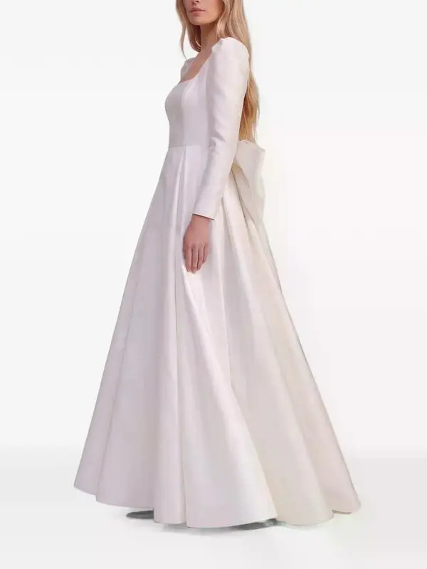 MARCO GABRIELLI ATELIER Bow-detail Long-sleeve Maxi Dress