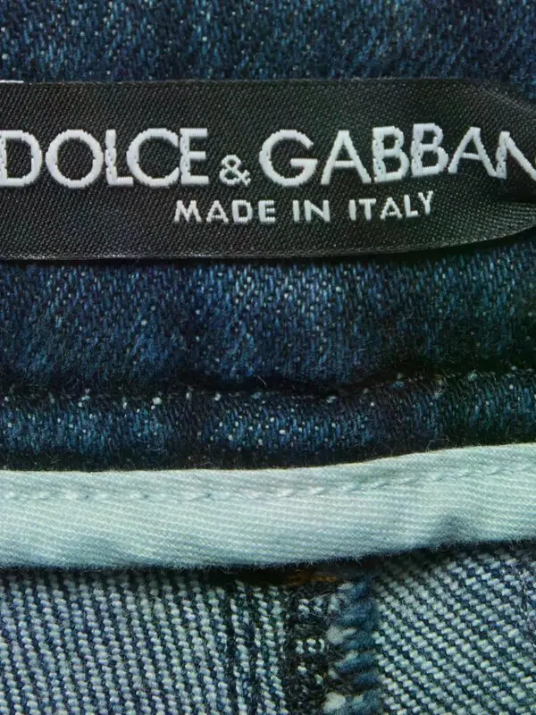 Dolce & Gabbana Patchwork Straight-leg Jeans