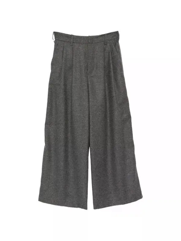 SUSANNE BOMMER Pleated Cropped Trousers