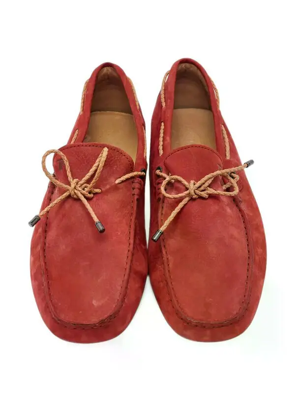 TOD'S Gommino Bow-detail Loafers - Red