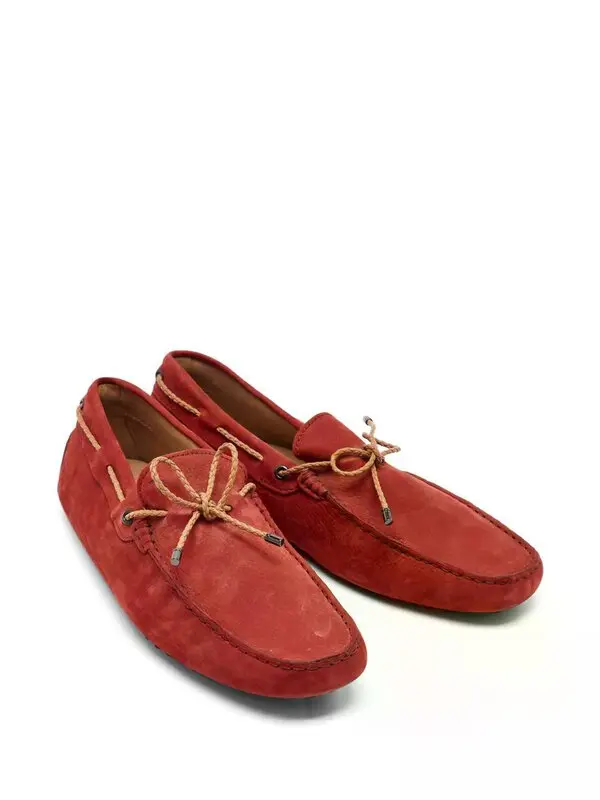 TOD'S Gommino Bow-detail Loafers - Red