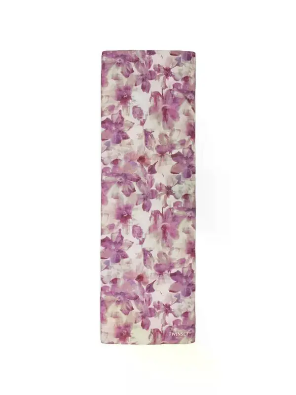 TWINSET Floral-print Rectangular Scarf