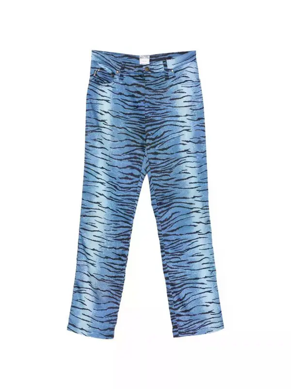 Moschino 2000s Tiger-print Jeans