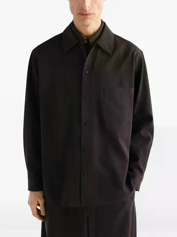 LEMAIRE Light Overshirt In Wool Gabardine