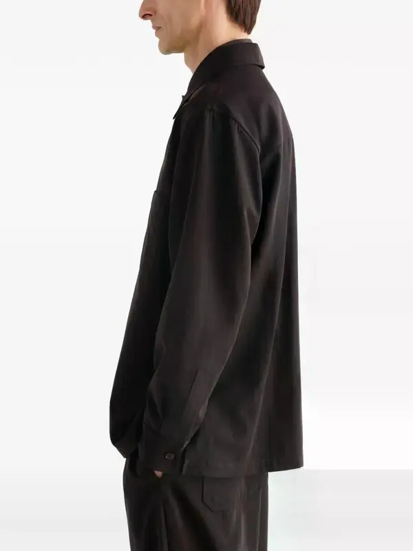 LEMAIRE Light Overshirt In Wool Gabardine