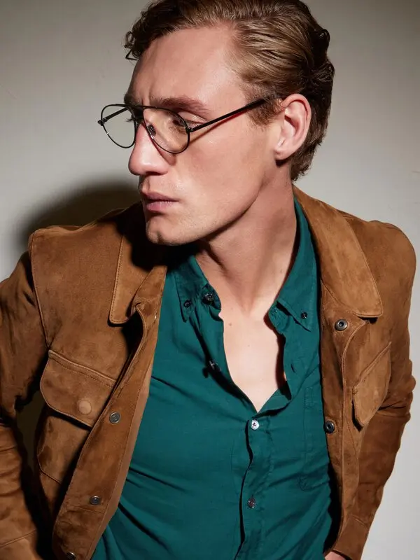 TOM FORD Aviator-style Titanium Glasses