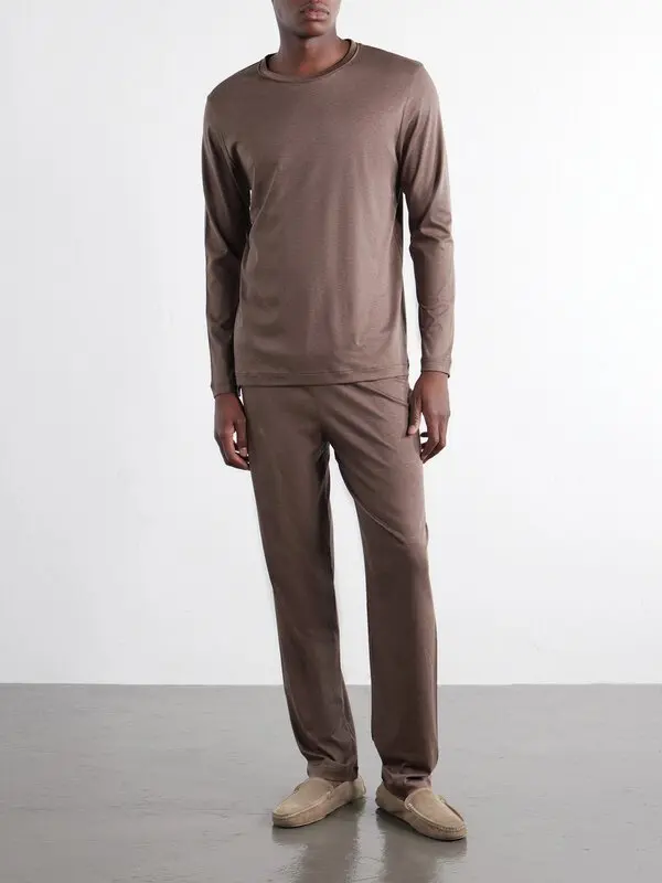 Zimmerli Sea Island Cotton-jersey Pyjama Trousers
