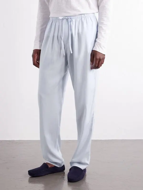 Zimmerli Straight-leg Striped Tencel™ Lyocell Pyjama Trousers