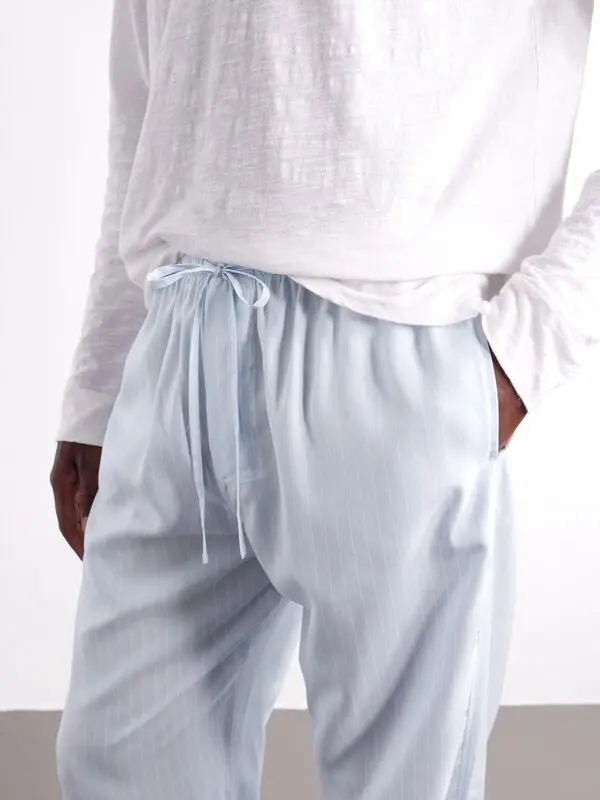 Zimmerli Straight-leg Striped Tencel™ Lyocell Pyjama Trousers