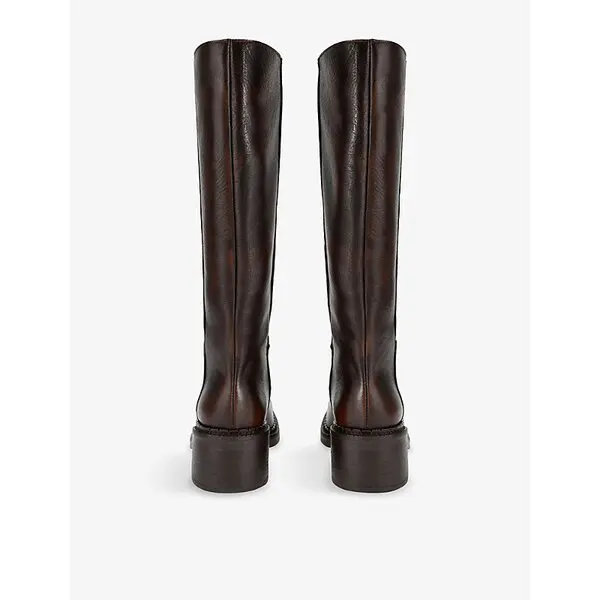 Steve Madden Davos Heeled Leather Knee-high Boots