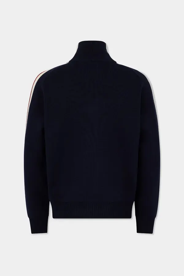 Dsquared2 Stripes Zipped Turtleneck