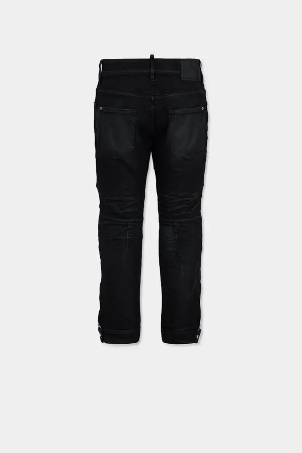 Dsquared2 Rubberized Skiers Ski Cropped Jeans