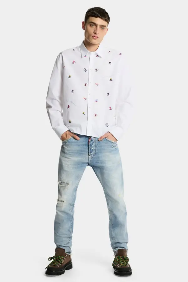 Dsquared2 Light Faded Teddy Jeans