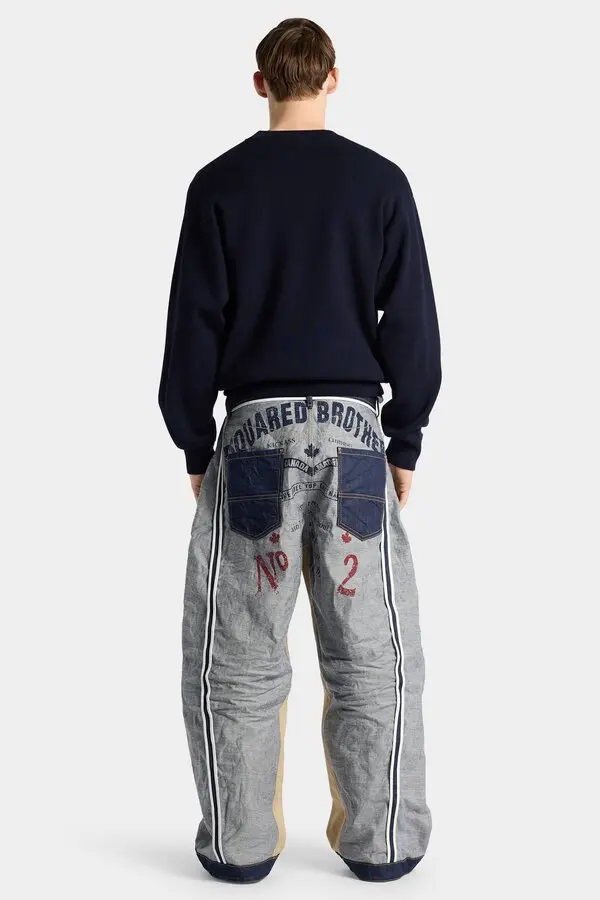Dsquared2 Inside Out Wide Jeans
