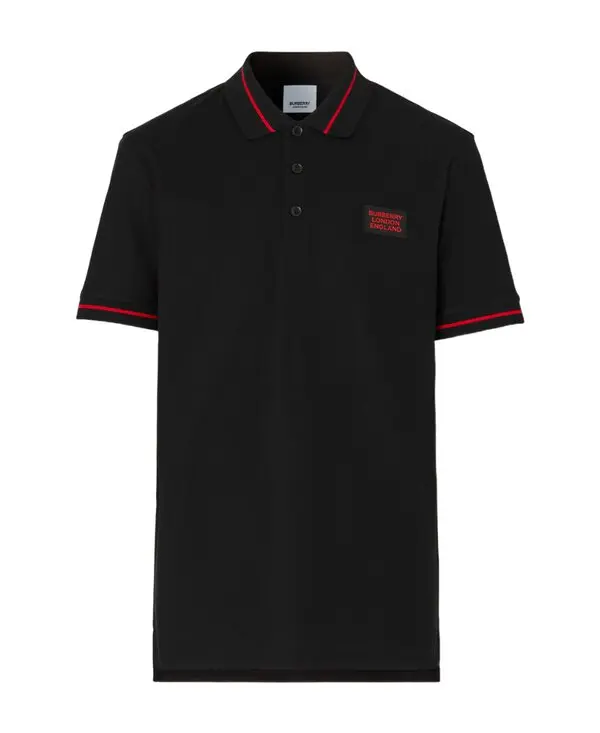 Burberry Logo Appliqué Polo Shirt