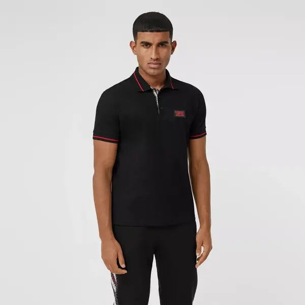 Burberry Logo Appliqué Polo Shirt