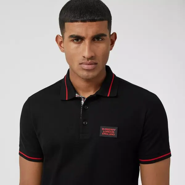 Burberry Logo Appliqué Polo Shirt