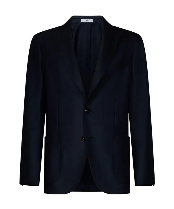 Boglioli Single-breasted Long-sleeved Blazer - Black