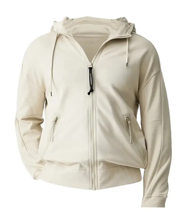 C.P. COMPANY Diagonal Raised Fleece Lens Hooded Sweatshirt