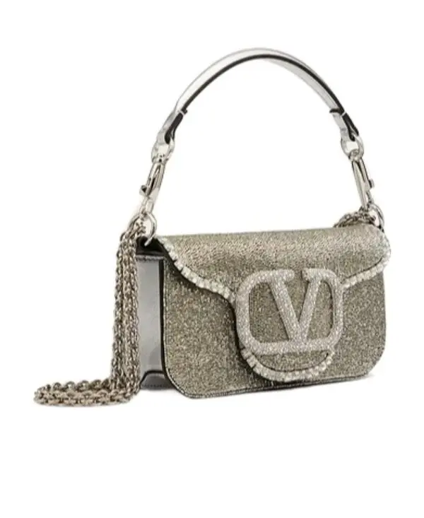 Valentino Garavani Locò Foldover Top Small Shoulder Bag