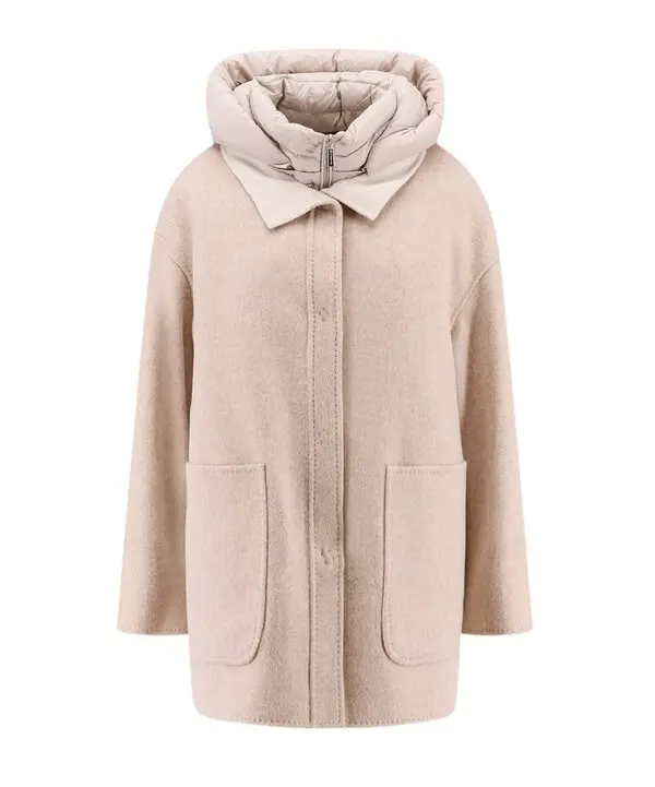 MOORER Natisha-cwb Hooded Jacket - Beige