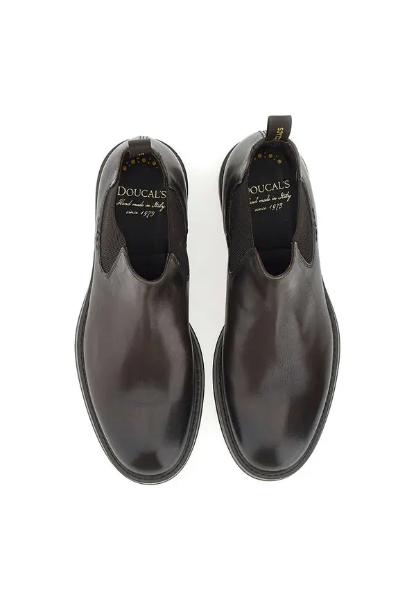 DOUCAL'S Round-toe Slip-on Boots