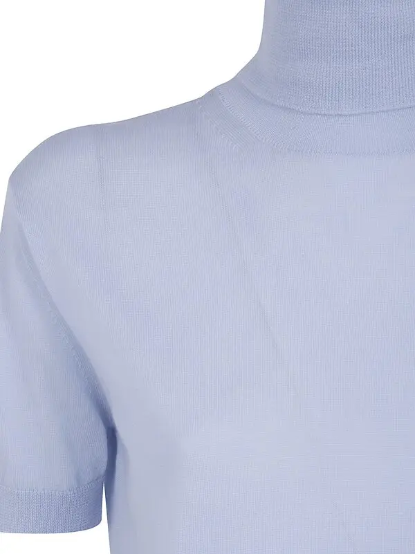 N.21 Short-sleeve Roll-neck Sweater