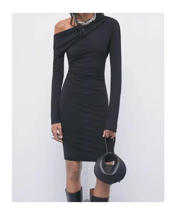 Patrizia Pepe Pleated Detail Dress