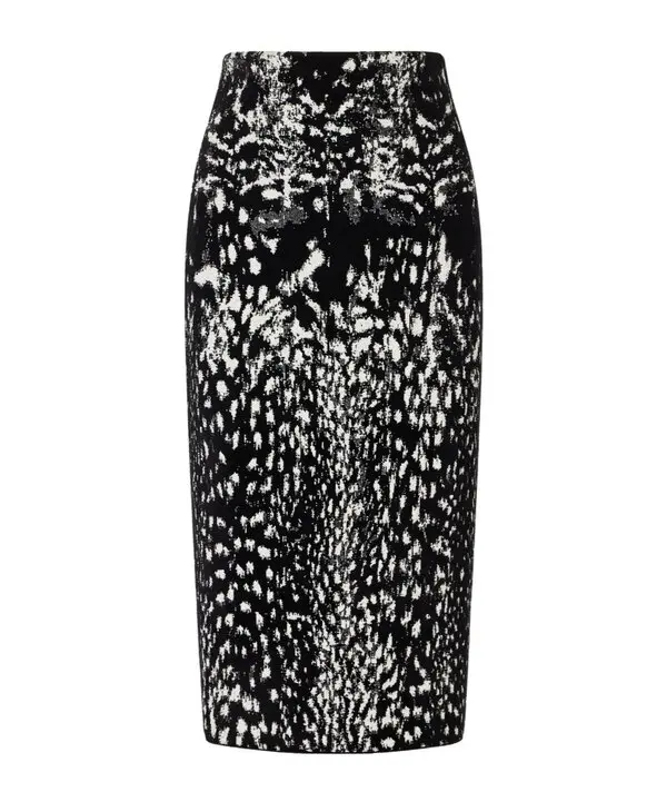 TOM FORD Lynx Jacquard Pencil Skirt - Black