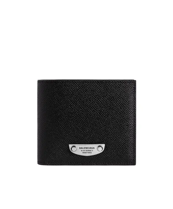 Balenciaga Le City Uptown Square Folded Wallet - Black