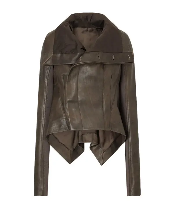Rick Owens Naska Asymmetric Funnel-neck Jacket