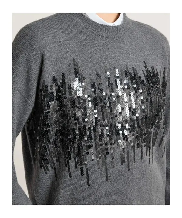 Peserico Long-sleeved Sequin Sweater - No