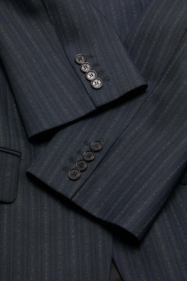 Acne Studios Pinstripe Wool Suit Jacket