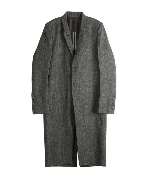 Rick Owens Concordian Single-breasted Wool Coat
