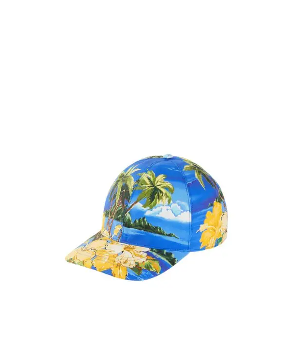 Gucci Tropical Print Cap - Blue
