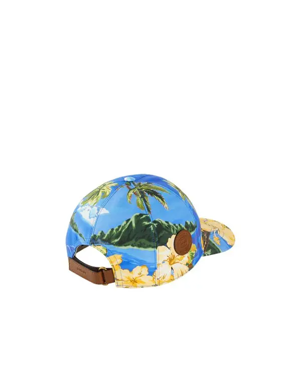 Gucci Tropical Print Cap - Blue