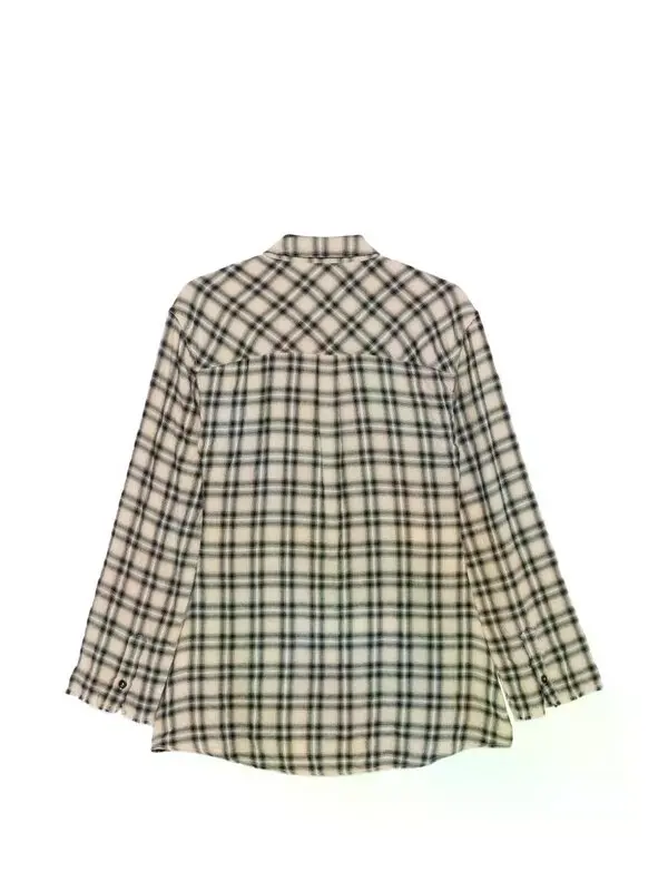 SONG FOR THE MUTE Check Frayed-edge Shirt